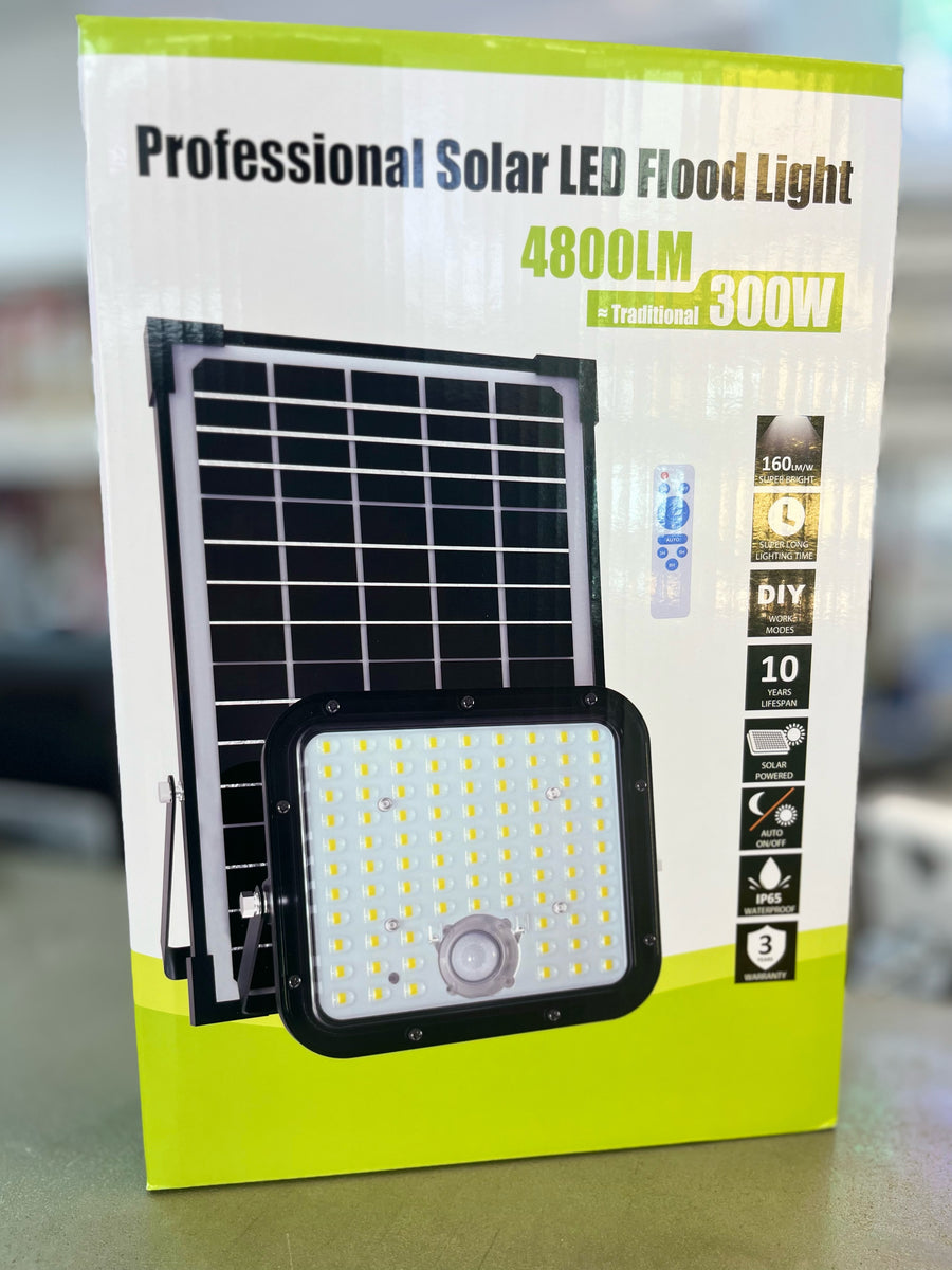 30W Professional Solar LED Flood Light with Montion Sensor – LED OUTLET PR