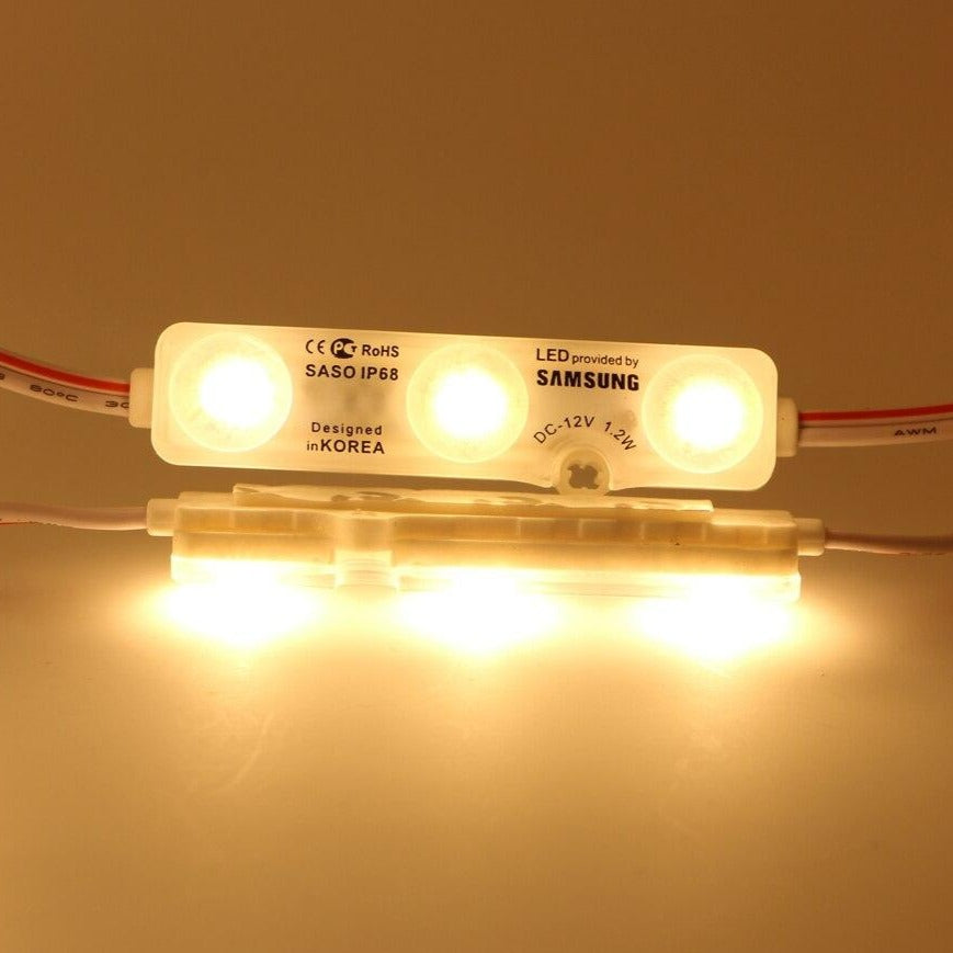 Warm White, LED Module, 12V DC, IP65, 3xSMD2835 – LED OUTLET PR
